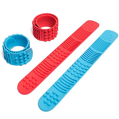 Sensory Slap Fidget Bracelet Bands - 2-Pack - Quiet Tactile Stimulation ...