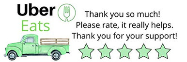 Uber Eats Food Delivery Thank You Stickers 100 Count 4" x 1 33" Labels ...
