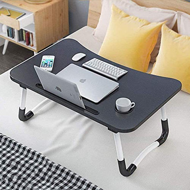 CHARMDI Foldable Laptop Table Portable Laptop Bed Tray Table Breakfast ...