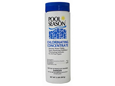 Pool Season Chlorinating Concentrate Granules 2 lb Bottle for Swimming ...