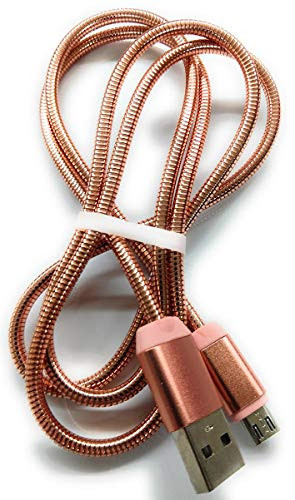 USB 2.0 Type A Android (42 Inch Metal Micro USB Cable, Rose Gold ...