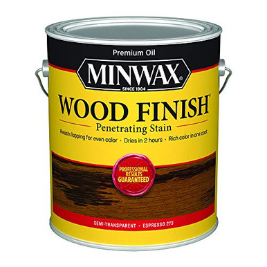 Minwax 711500000 Wood Finish Penetrating Stain gallon Espresso ...