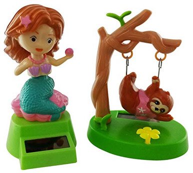 Outdoors By Design Solar Dancing Dashboard Mermaid and Sloth Toys are ...