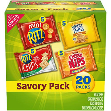 Nabisco Savory Cracker Variety Pack, RITZ, Cheese Nips, Wheat Thins ...