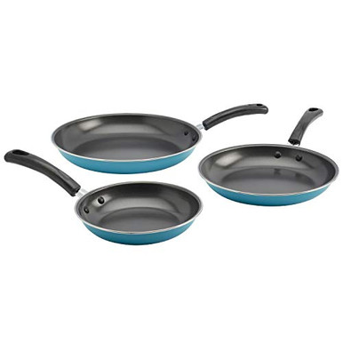 Basic Essentials Non-Stick Carbon Steel Cookware Collection- 3 Piece ...