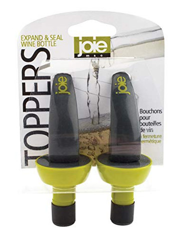 Joie Flip Top Expanding Wine Bottle Toppers Set of 2 3 Colors available ...