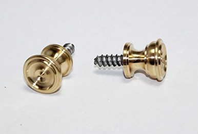 Large Piano Desk Knobs Solid Brass with Metal Wood Screws - 1 Pair ...