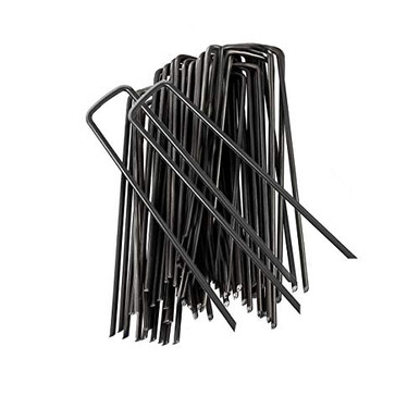 IME Garden Staples U Shaped Ground Anchors Stakes Pegs Pins Spikes for ...