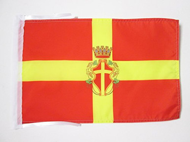 AZ FLAG Messina with arms Flag 18'' x 12'' Cords - Messina in Sicily ...