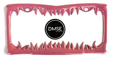 DMSE Universal Metal Shark Tooth Teeth Jaws License Plate Frame Cool ...