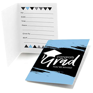 Big Dot of Happiness Light Blue Grad - Best is Yet to Come - Fill in ...