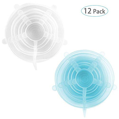 Silicone Stretch Lids,Flexible Reusable Durable Lids for Keeping Food ...