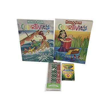 EverydayProducts101 Bible Fun Colortivity Christian Coloring Books ...