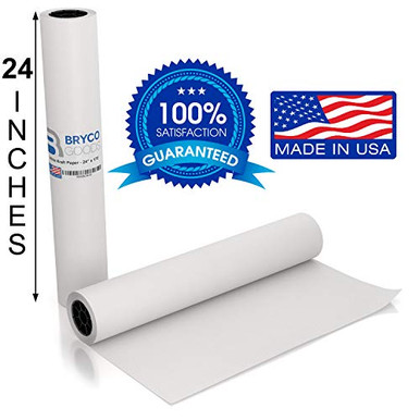 White Kraft Arts and Crafts Paper Roll - 24 inches by 175 Feet 2100 ...
