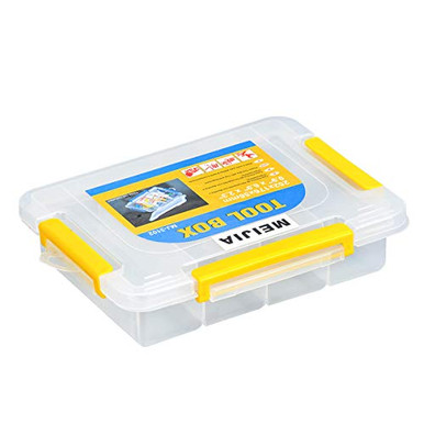 MEIJIA Plastic Tool Organizers with Removable Dividers Plastic Storage ...