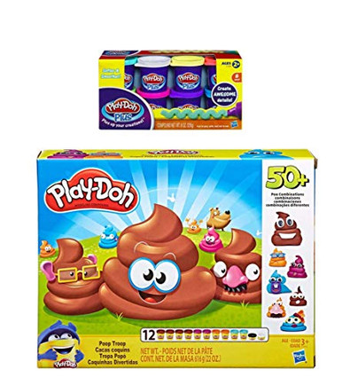 PD Play Doh Poop Troop Set + Play Doh Plus Compound Bundle ...