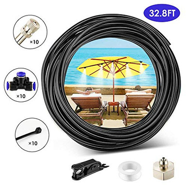 LUFFYLIVE Misting Cooling System Misting System for Garden Greenhouse ...