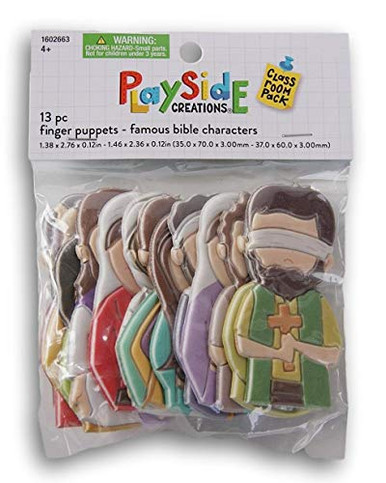 Playside Creations Famous Bible Characters Finger Puppets 13 Count ...