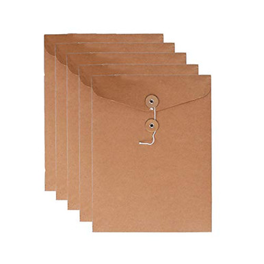 VANRA Kraft String File Folder Filing Envelope Project File Jacket ...
