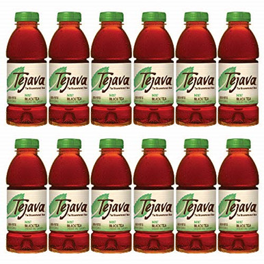 Tejava Unsweetened Black Iced Tea With Mint 16 9oz PET Bottles Award ...