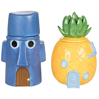 SpongeBob Squarepants Storage Jar Canister Containers Set of 2 ...