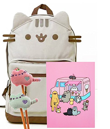 Pusheen The Cat Back to School Set Pusheen Cat Face Backpack Pusheen ...