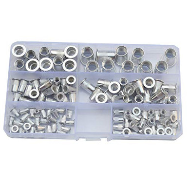 Aluminun Rivet Nut Flat Head Metric Threaded Rivnut Insert Standard ...