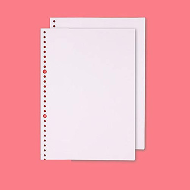 Doraking A5 Size 20 Holes Primrose Eyesafe Blank Filler Paper for ...