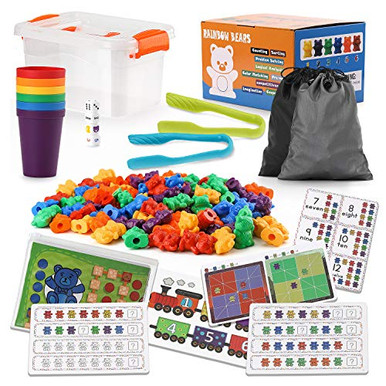 NONZERS Counting Bears with Matching Sorting Cups STEM Educational Toy ...