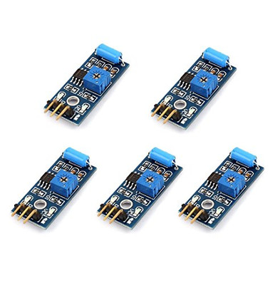 WINGONEER 5Pcs SW-420 NC Type Vibration Sensor Module Vibration Switch ...