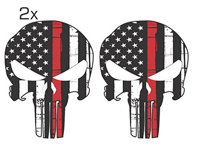 Official Red Line Punisher Skull 3M Orafol Decal Supporting Our ...