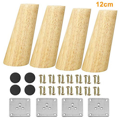 Furniture Leg Sofa Legs Wood Tapered Cone Angled Solid Wood Furniture ...