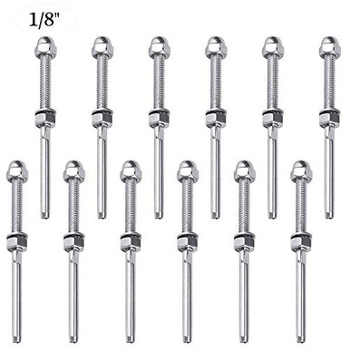 Cable Railing Swage Threaded Stud Tension End Fitting Terminal for 1 8 ...