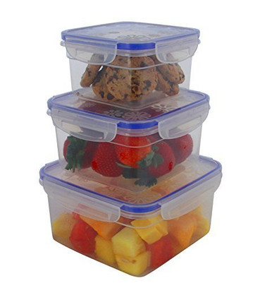 Snap & Lock Food Storage Containers, Material, Grate Air Tight Boxes to ...