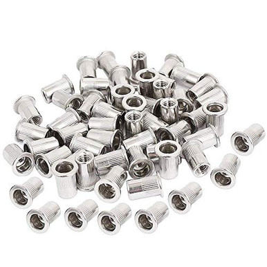 50pcs M5 Rivet Nuts Stainless Steel Threaded Rivet Insert Nutsert ...