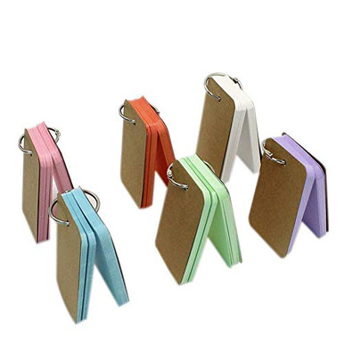 Blank Flash Cards 300 Pieces 2 2 x 3 5 Inches Multicolor Kraft Paper ...