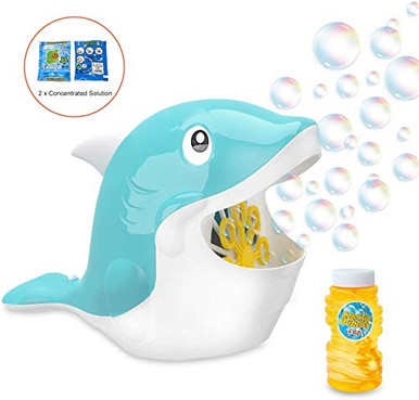Leonnnnn Bubble Machine Shark Shape Automatic Bubbles Blower Maker 500 ...