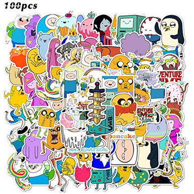100PCS Adventur e Time Stickers Cartoon Network Stickers Waterproof ...