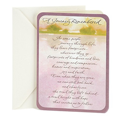DaySpring Sympathy Greeting Card Trees In Distance - Warehousesoverstock
