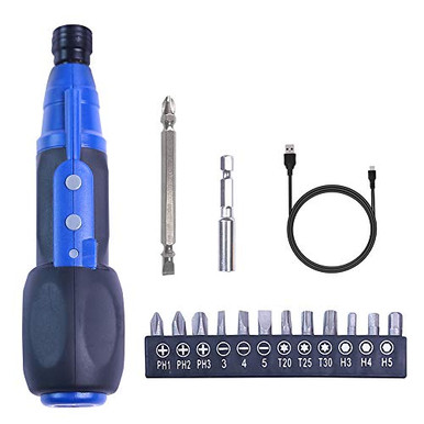 Terokota Small 3 6V Cordless Electric Screwdriver Rechargeable Power ...