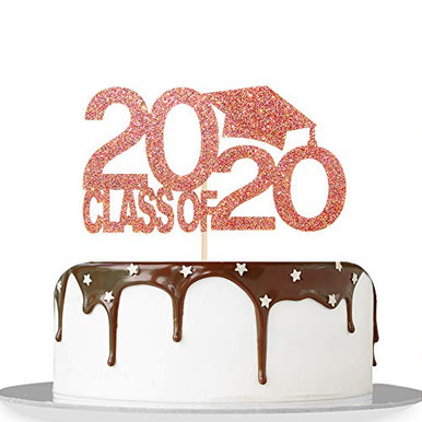 Rose Gold Glitter Class of 2020 Congrats Grad 2019 Masters College Grad ...