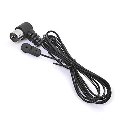 Maxmoral 5ft FM Radio Antenna,F Type Female Plug 75 Ohm UNBAL Coax ...