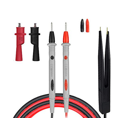 Electrical Multimeter Test Leads Kit with Alligator Clips Test Probes ...