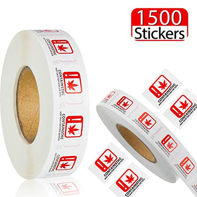 Warning Label Universal Symbol Labels State Compliant Labels Self Adhesive Warning Stickers 1500 ...