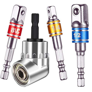 Impact Grade Socket Wrench Adapter Right Angle Drill for Screwdriver ...