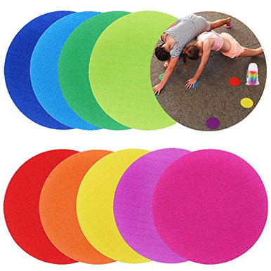Xergur 63pcs Carpet Spot Sit Markers 9 Colors Classroom Sitting Spots ...