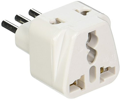CKITZE BA-12-3P Grounded Universal 2-in-1 Type L Plug Adapter - 3 Pack ...