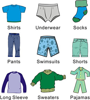 Removable Clothing Label Decal for Wardrobe Clothing Classification ...