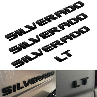 3D Raised and Strong Adhesive Decals Letters Badge Emblem for Silverado ...