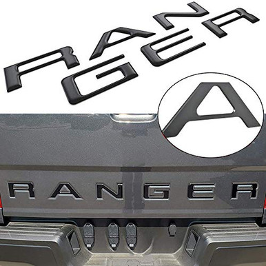 Tailgate Inserts Letters for Ford Ranger 2019 2020 3D Raised Strong ...